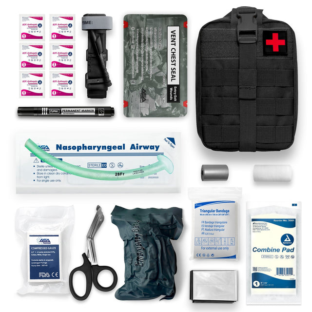 Tactical Emergency Trauma Kit with CAT Tourniquet | ASA Techmed – ASA ...