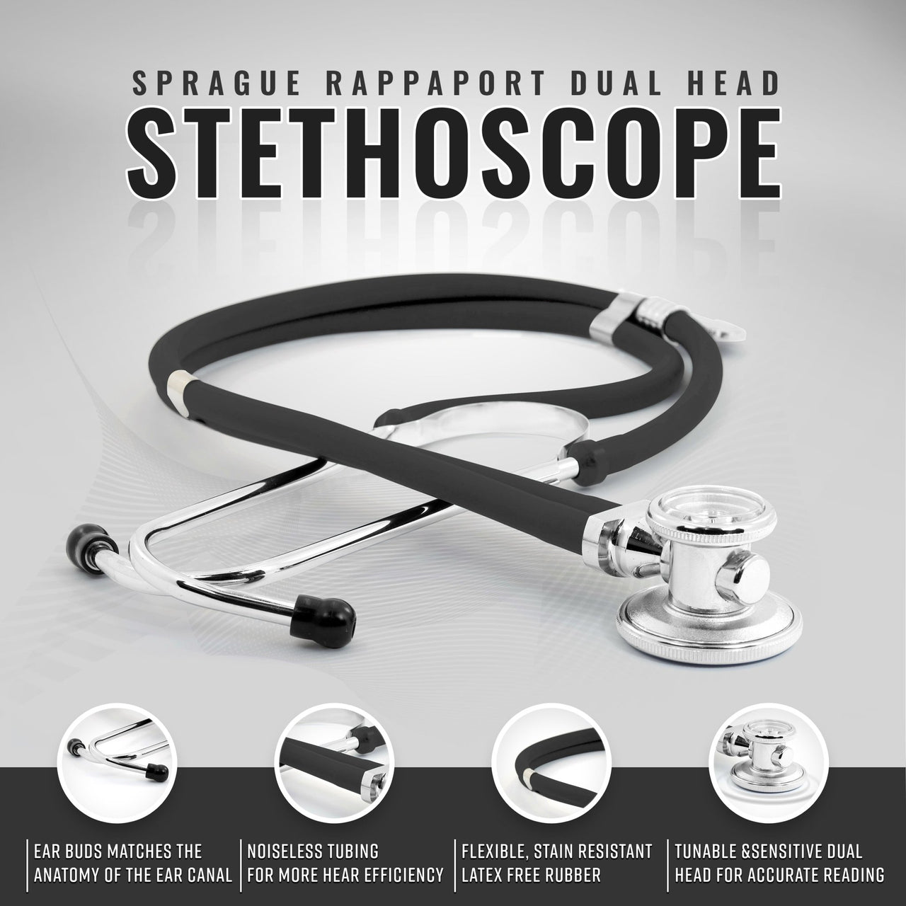 Complete Diagnostic Kit with Stethoscope, BP Cuff, Otoscope and More ...