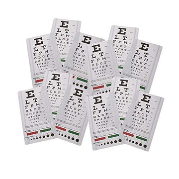 Snellen Pocket Eye Chart with Red & Green Lines – ASA TECHMED