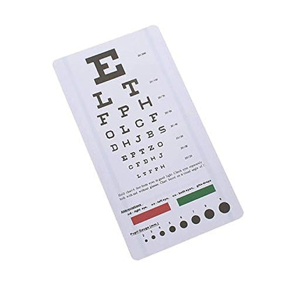 Snellen Pocket Eye Chart with Red & Green Lines – ASA TECHMED