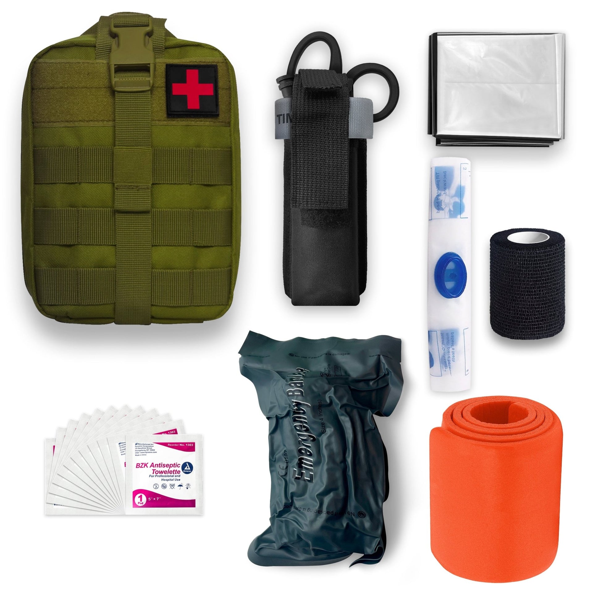 21-Piece Tactical Trauma Kit | Tourniquet & Splint | ASA Techmed – ASA ...